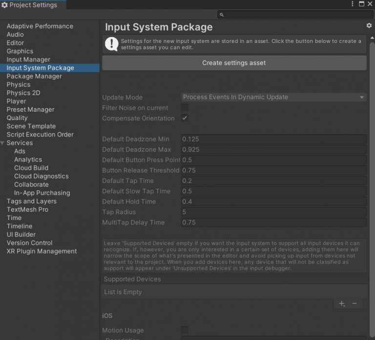 【Input System】Project Settingの設定【Unity】 | ゲーム開発65535 Ver2
