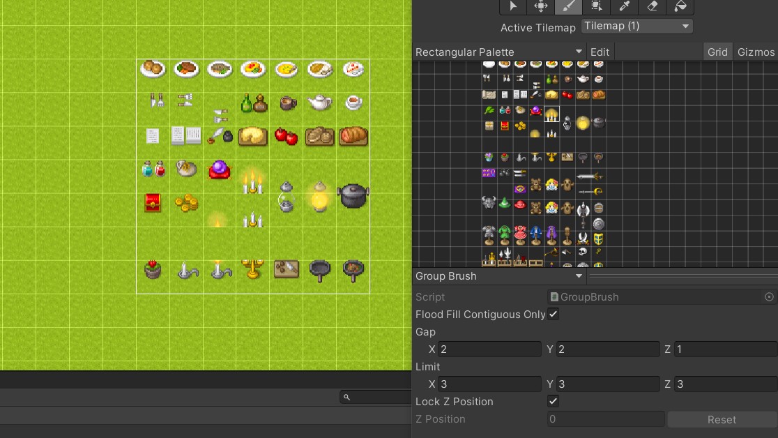 【Unity】様々なタイルやブラシを追加する2D Tilemap Extrasの紹介 | ゲーム開発65535 Ver2